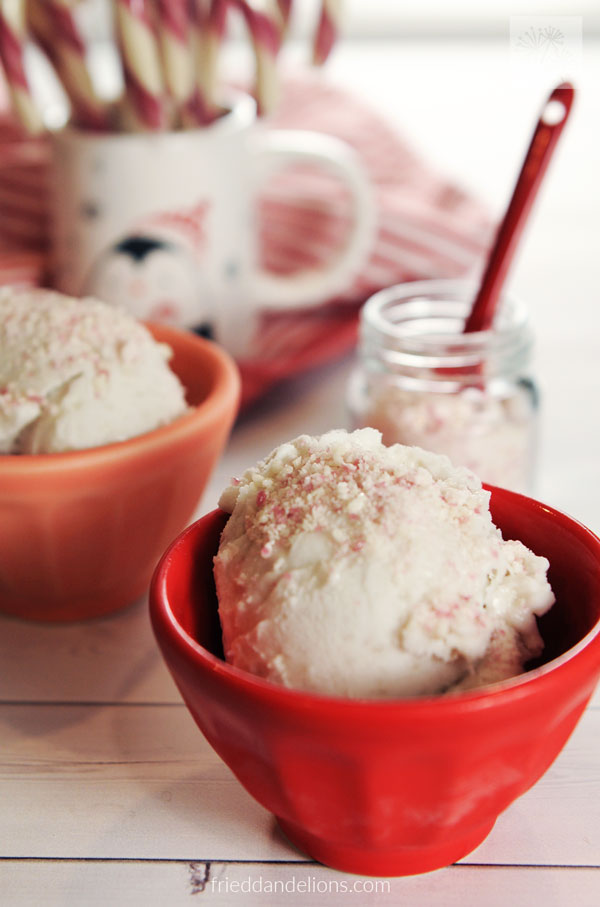 Candy Cane Ice Cream — Fried Dandelions — Plant Based Recipes