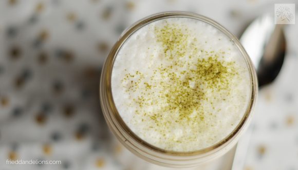 Jasmine Green Tea Latte — Fried Dandelions — Plant Based Recipes
