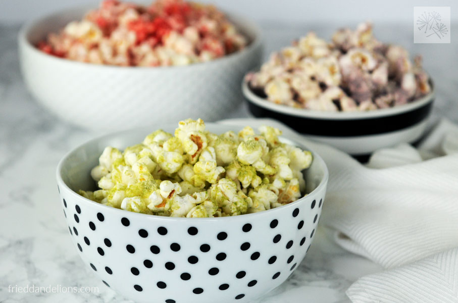 Rainbow Popcorn and David Turns 6! — Fried Dandelions — Plant Based Recipes