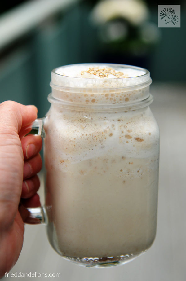 Tahini Date Shake, aka Tahini Smoothie — Fried Dandelions — Plant Based ...