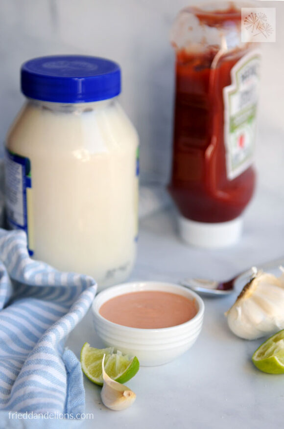 Salsa Rosada Dipping Sauce {Mayochup} — Fried Dandelions — Plant Based ...
