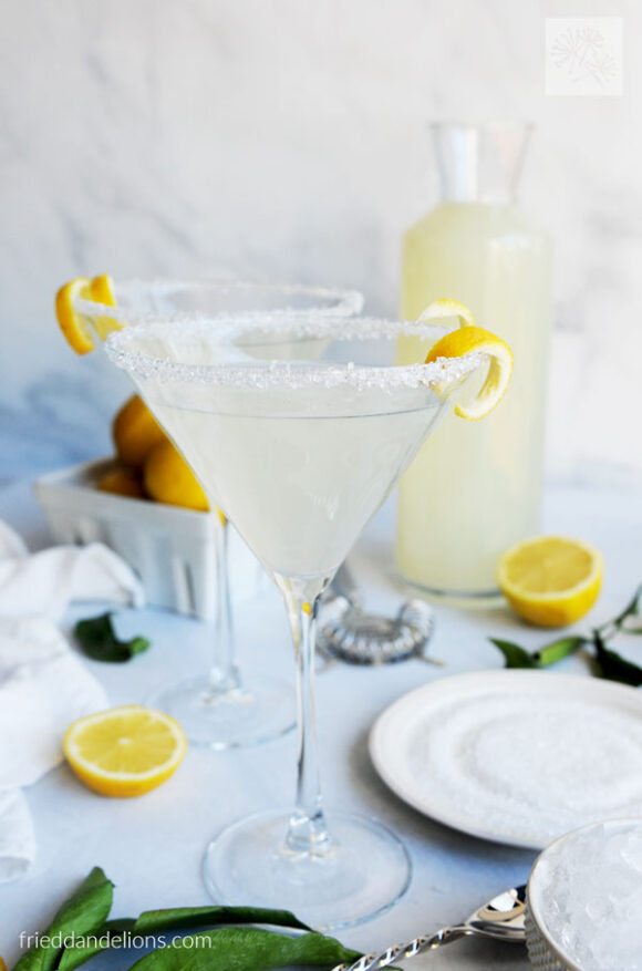 Lemon Drop Cocktail — 5 Ingredient Recipe — Fried Dandelions — Plant ...