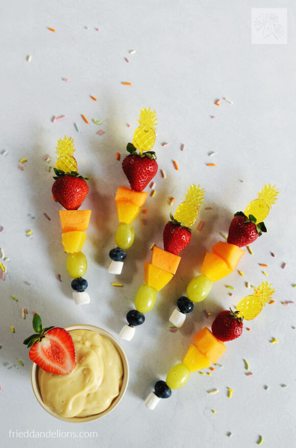 Vegan Whipped Cream Fruit Dip — Fried Dandelions — Plant Based Recipes